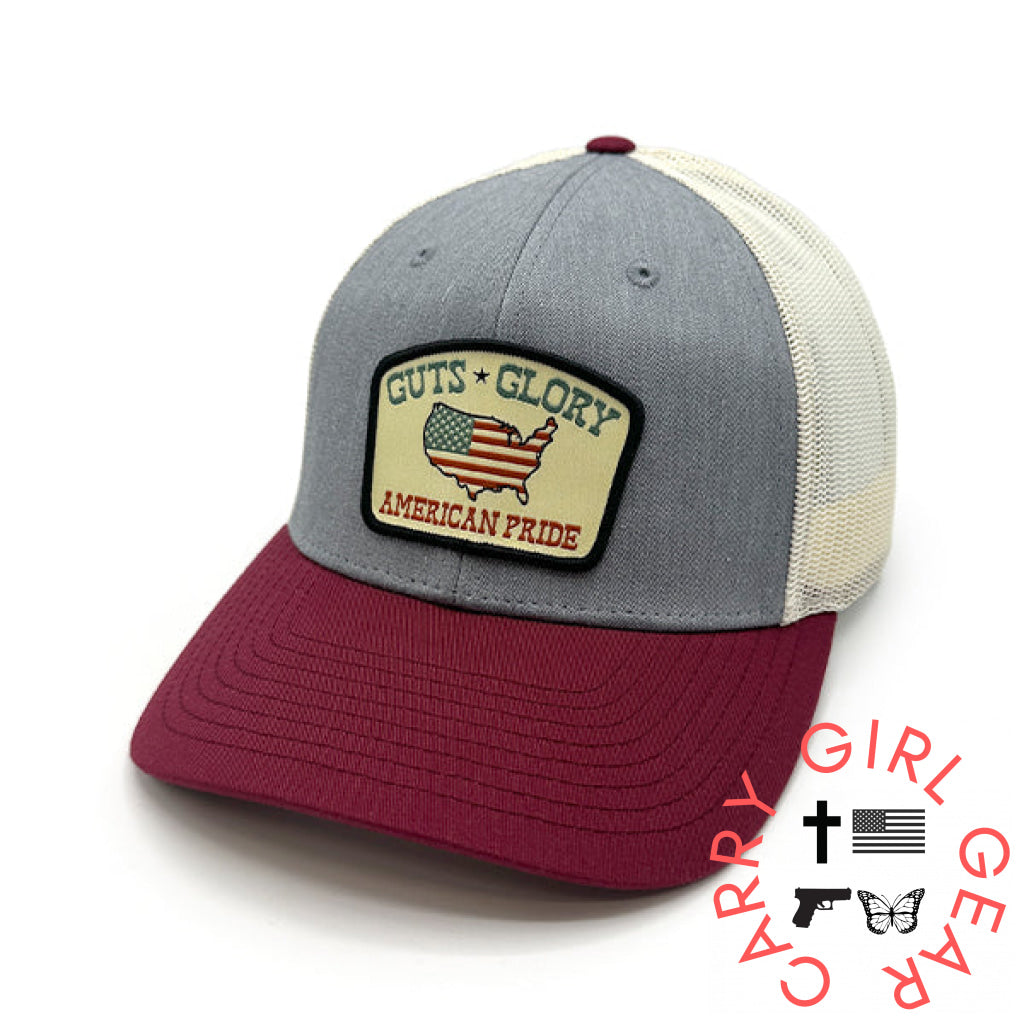 Guts Glory American Pride Woven Patch Hat – Carry Girl Gear